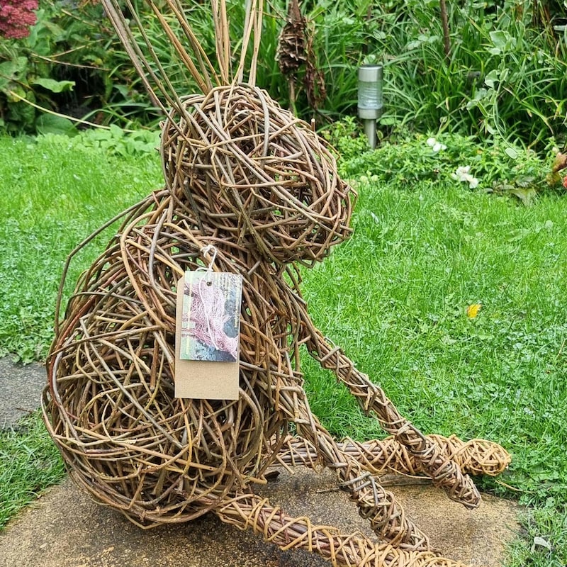 Rattan Animal Sculptures - Etsy UK