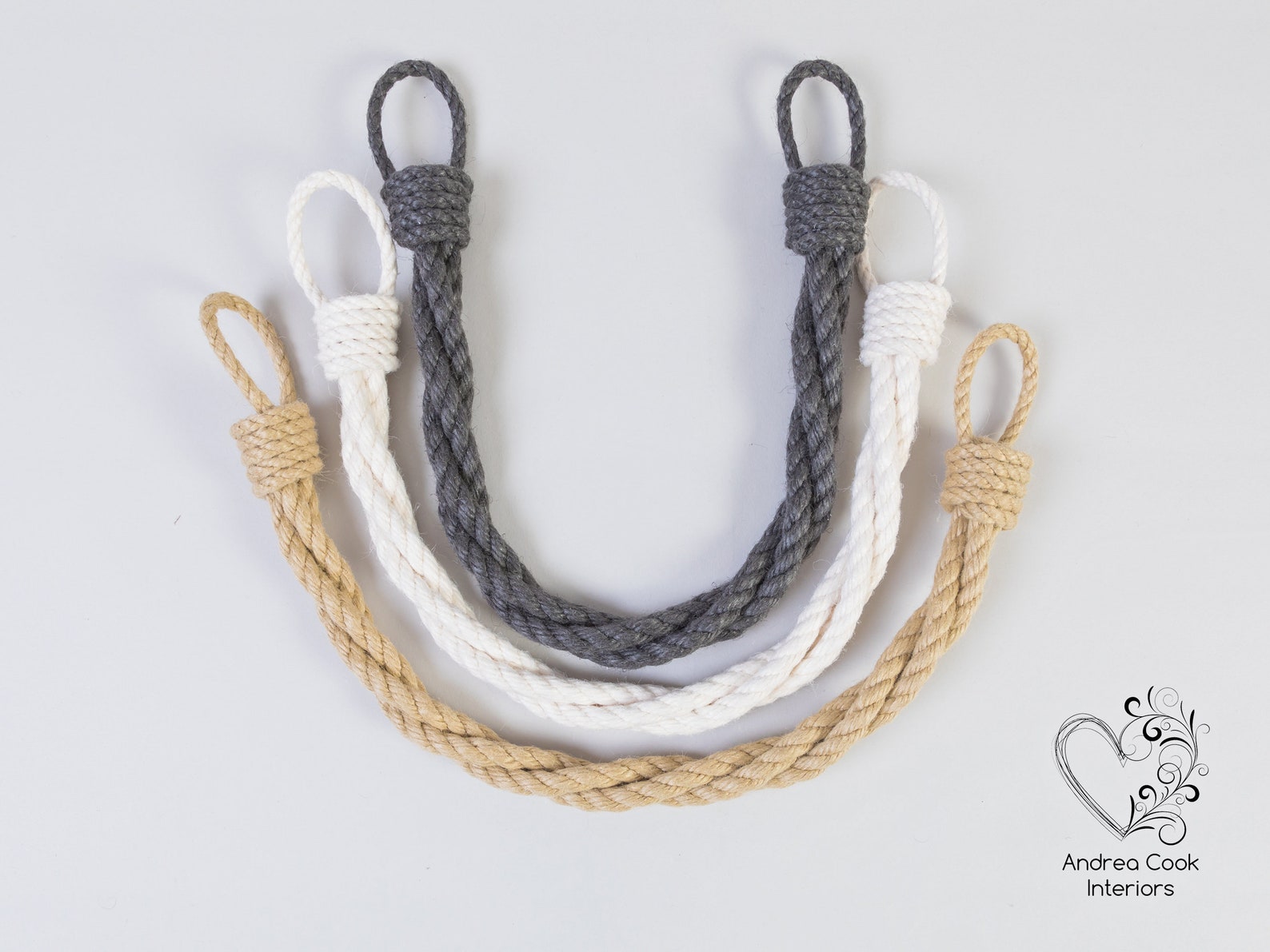 Beige Twisted Tiebacks Nautical Tiebacks Nautical Decor | Etsy UK