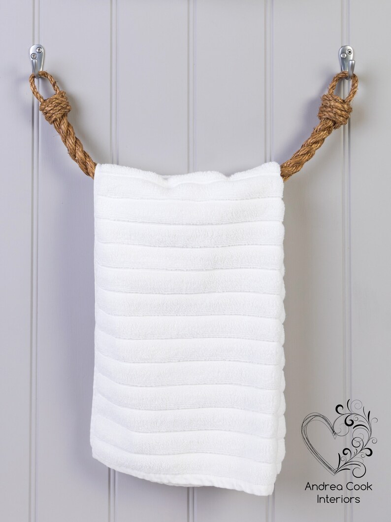 Set of Manila Rope Toilet Roll Holder and Manila Rope Towel | Etsy