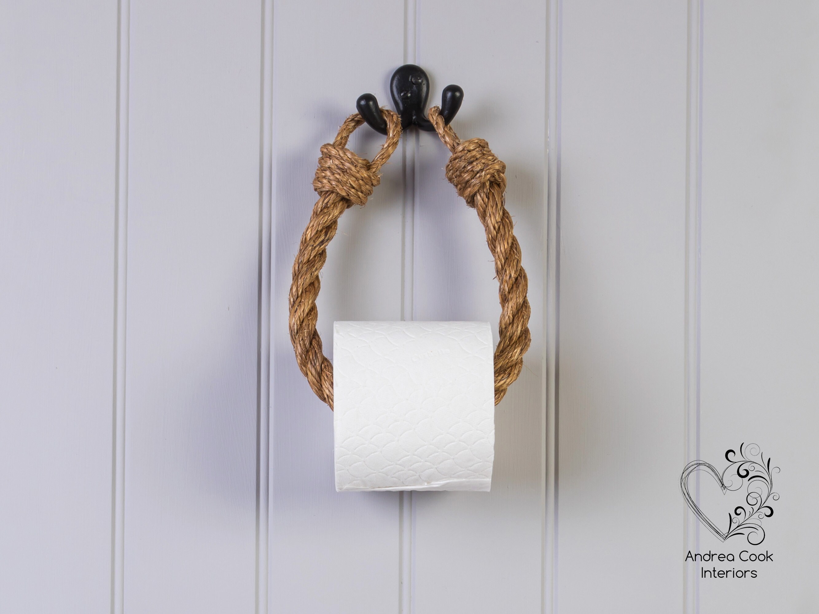 Set of Manila Rope Toilet Roll Holder and Manila Rope Towel - Etsy UK