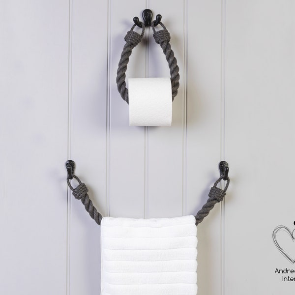 Rope Toilet Paper Holder - Etsy