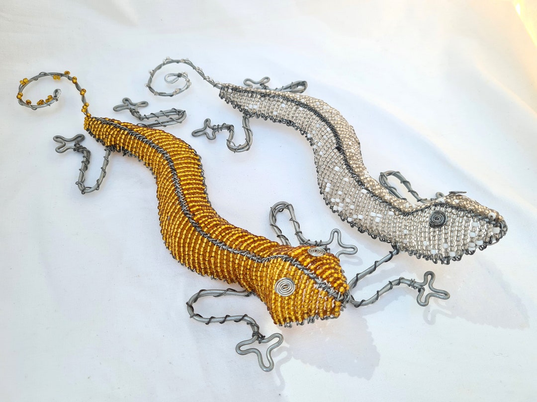 African Beaded Gecko - Etsy