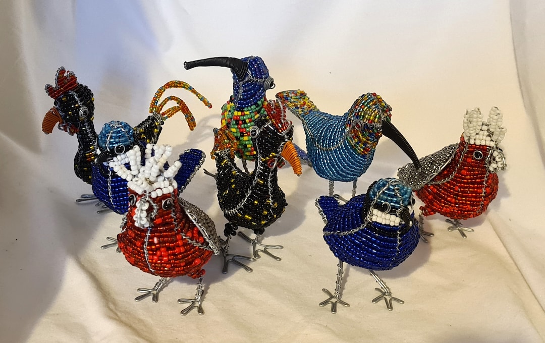 African Beaded Bird - Etsy