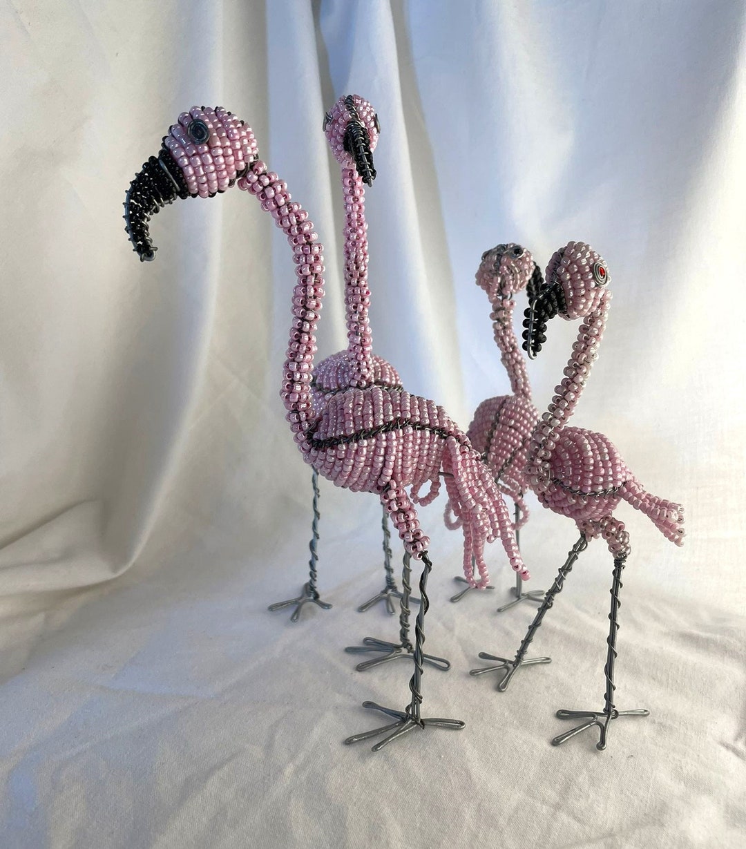 African Beaded Flamingoes - Etsy