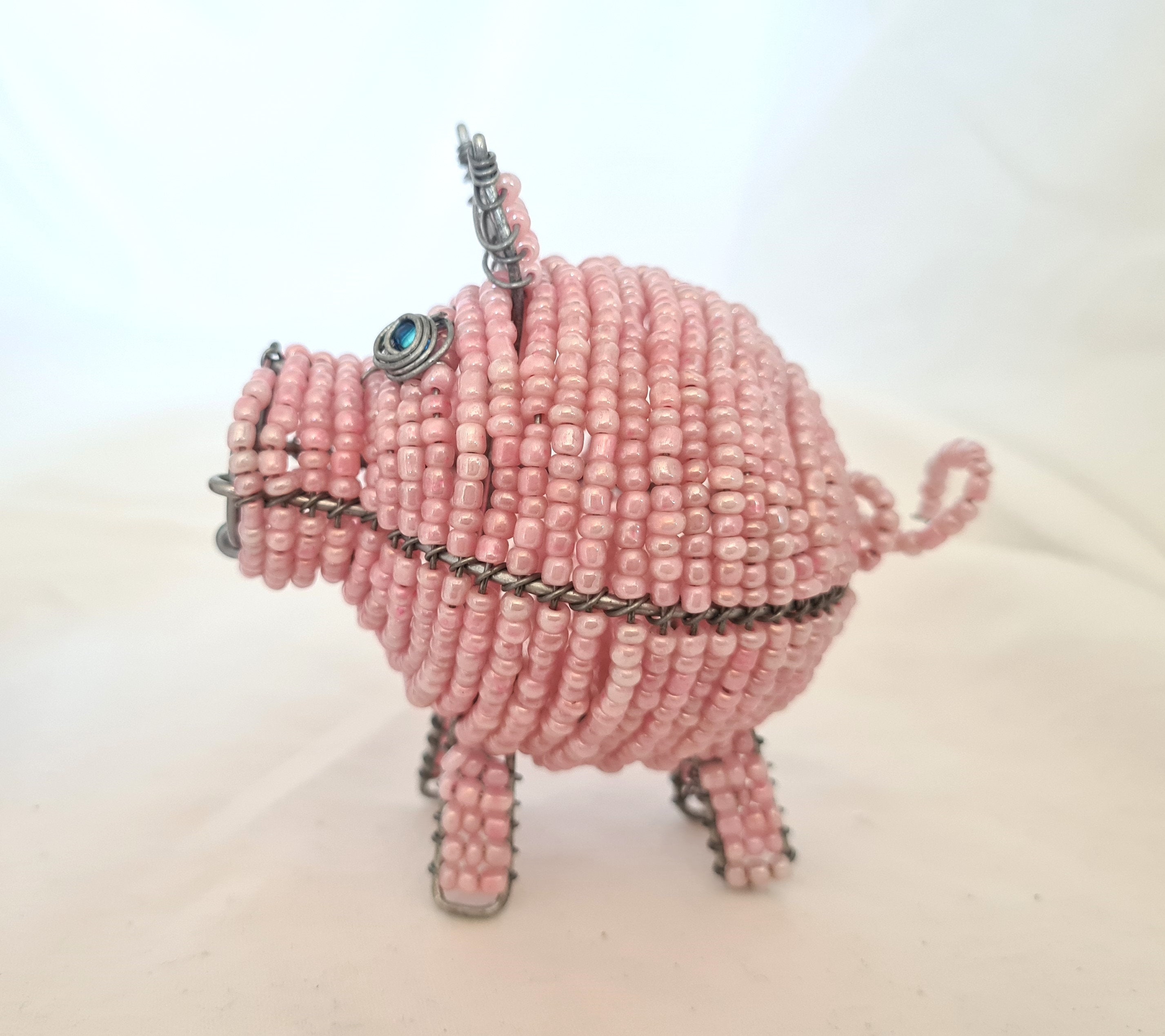 African Beaded Pig - Etsy
