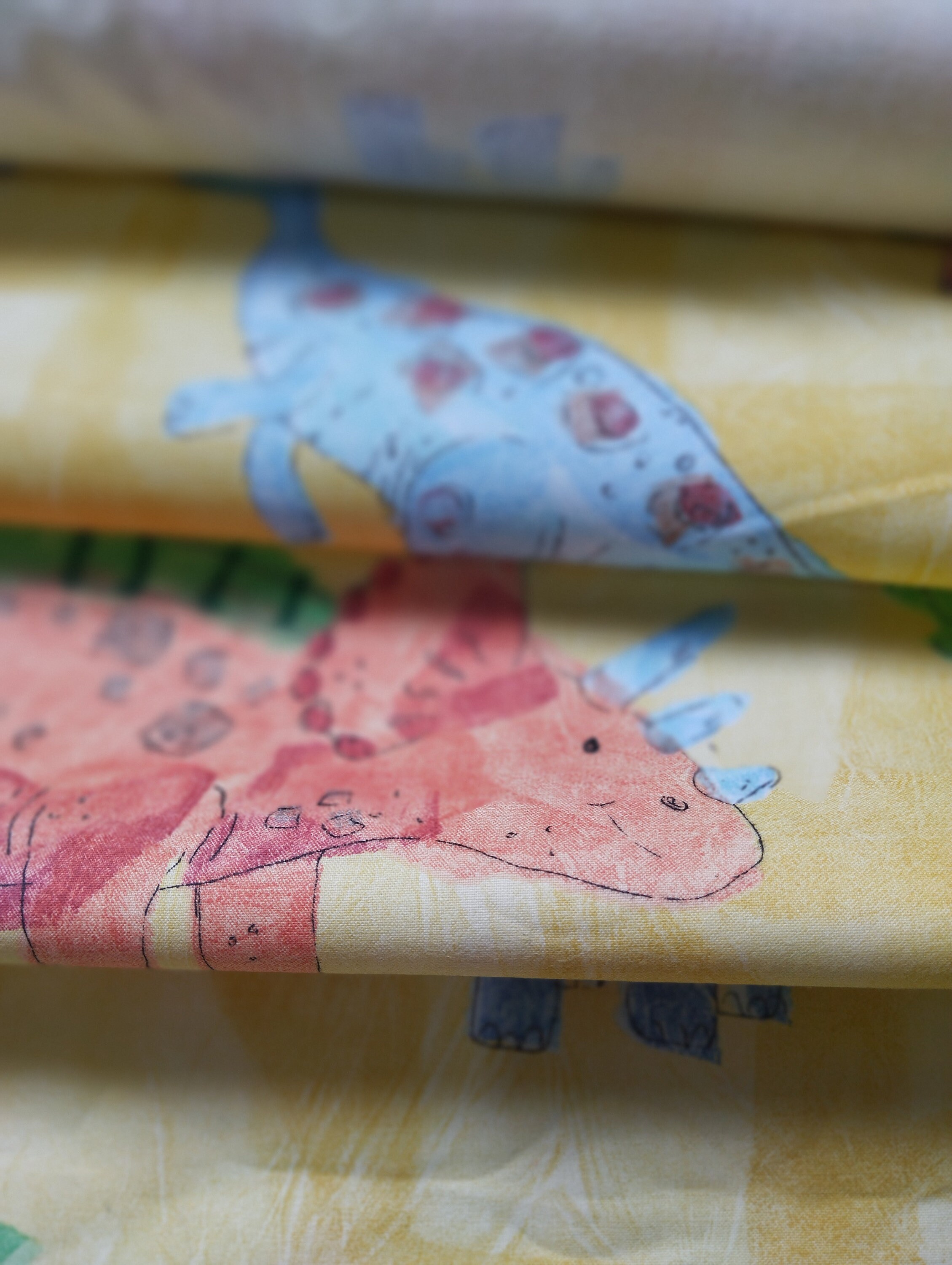 Vintage Crowson England Fabric Dinosaur Boys Kids Bedroom Pillow ...