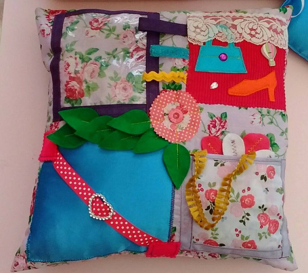 Dementia Personalised Adult Fidget Cushion Mum Shopping Alzheimer's ...