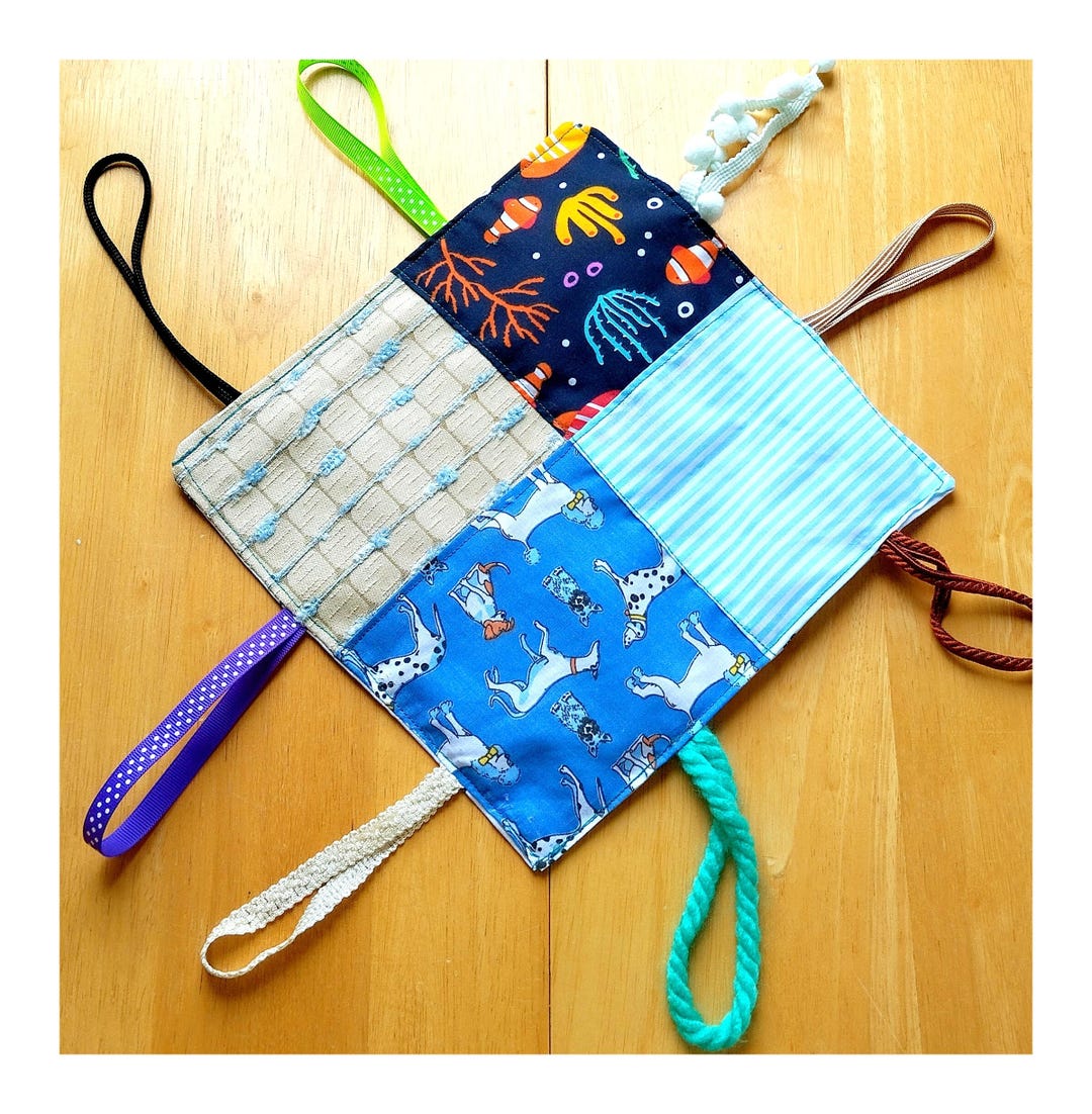 Help for Dementia Sensory Fidget Crinkle Square Alzheimer's Games ...