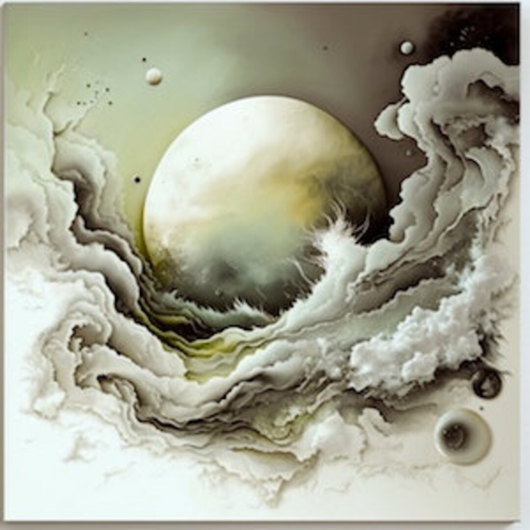 DIGITAL FILE! Art of Artificial Intelligence-moon.picture of Neural ...