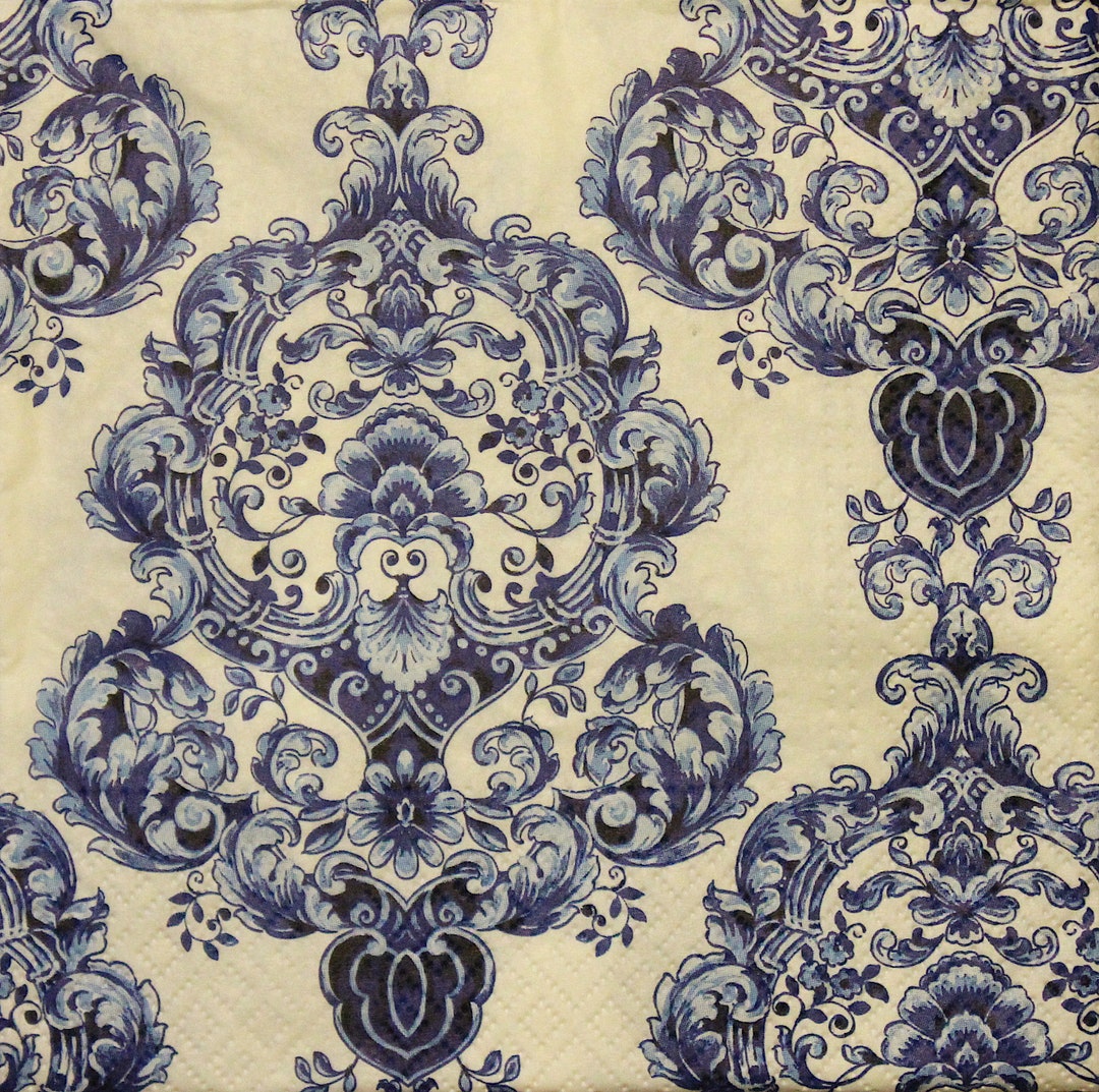 4 Paper Napkins for Decoupage,paper Napkins With Oriental Pattern ...