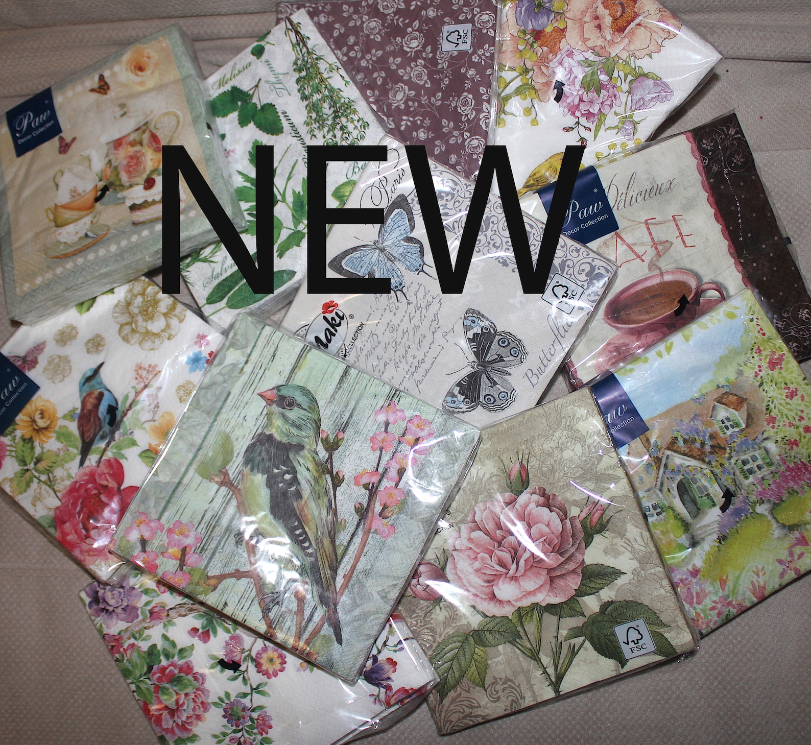 Paper Napkins,set of 20=10dol or of 30=14.5dol Different Paper Napkins ...