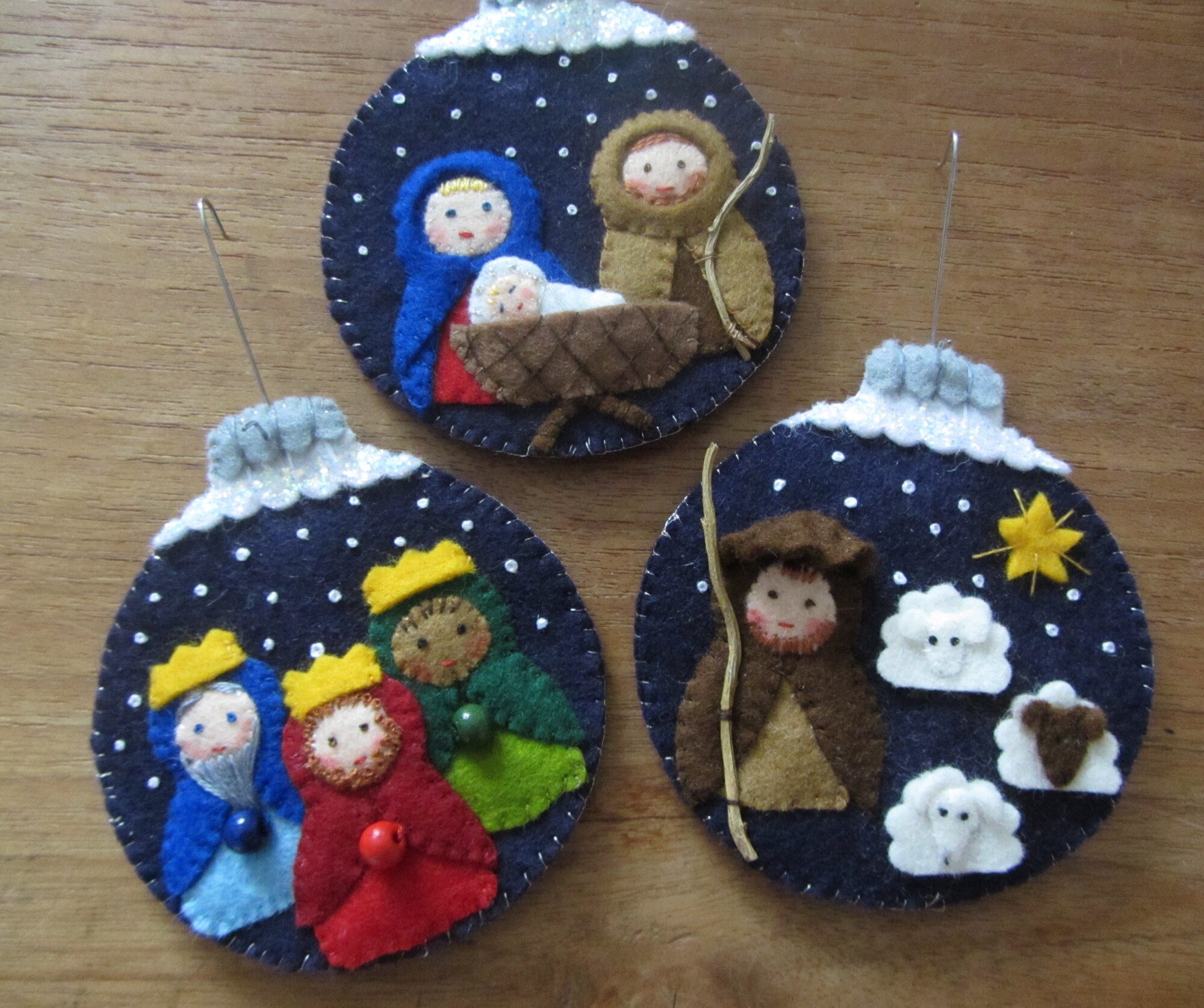 PDF Pattern Christmas Ornament Three Kings | Etsy UK