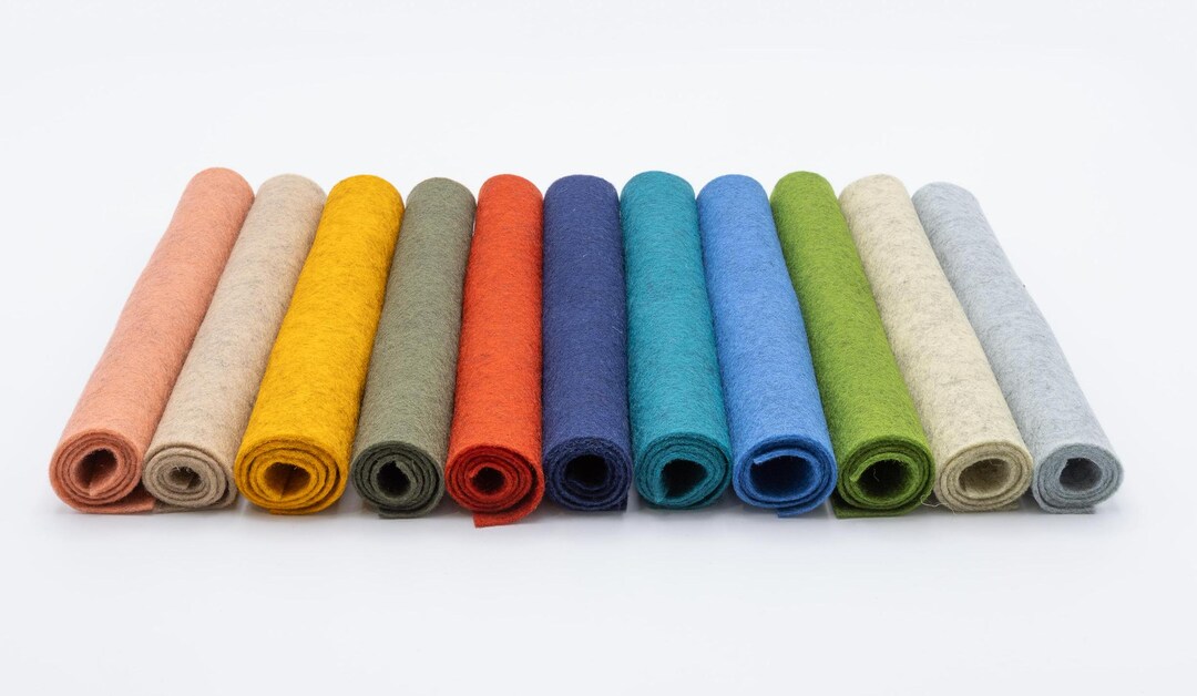 100% Wool Felt Mixed Dyed Patch 20x30 Cm - Etsy