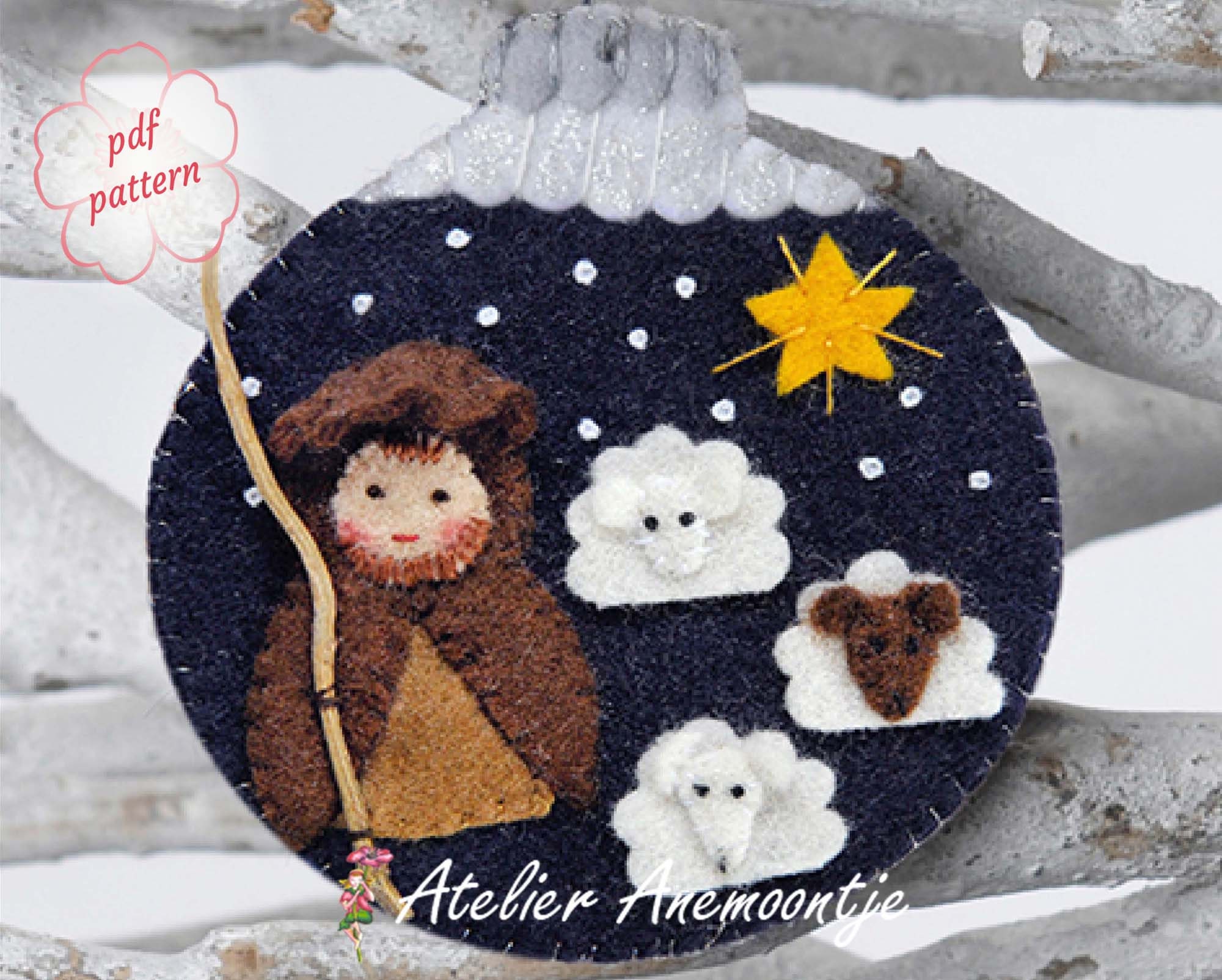 PDF Pattern Christmas Shepherd and Sheep. - Etsy