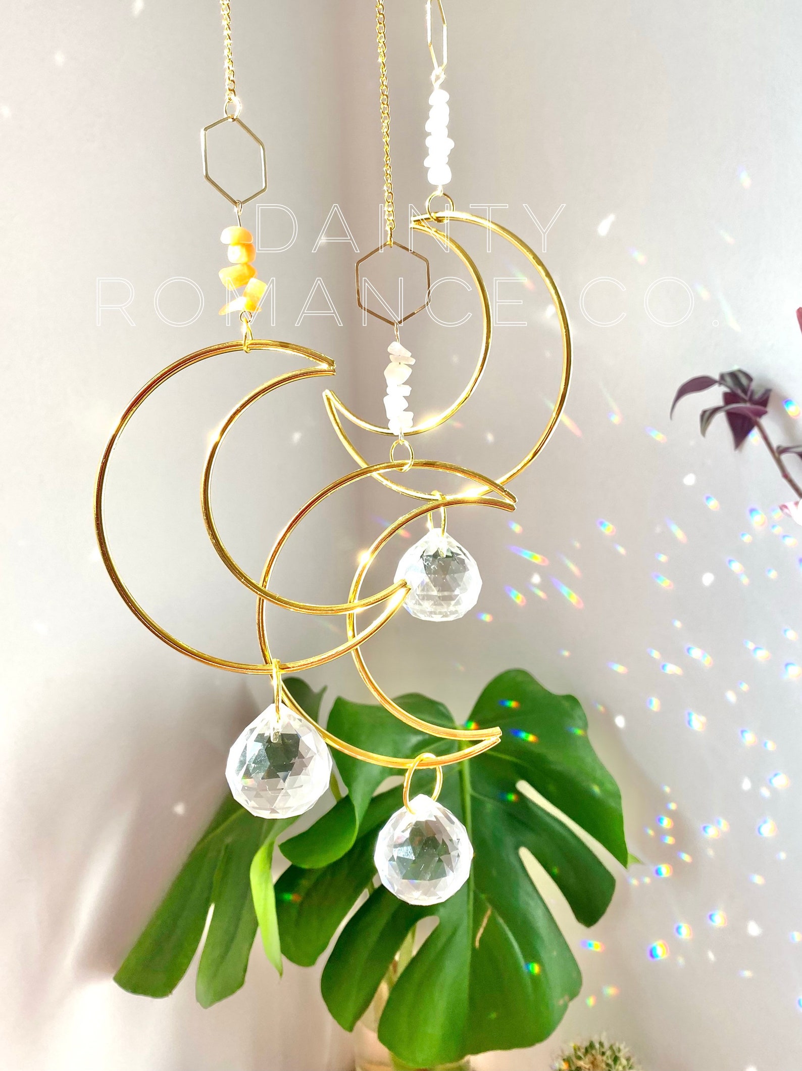 Crystal Suncatcher, Prism Crystal, Sun Light Catcher, Crystal Mobile ...