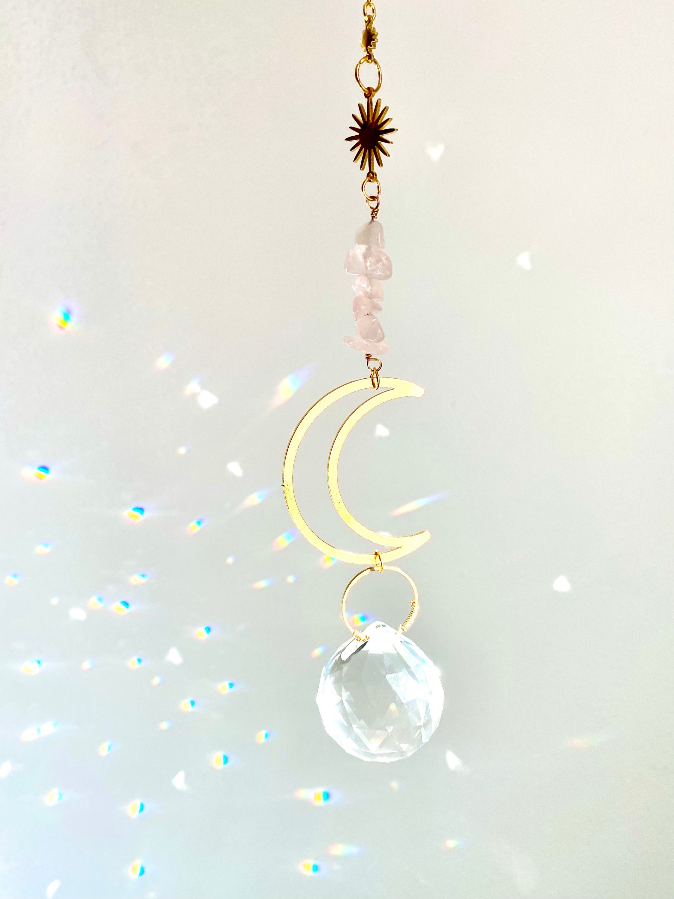 Crystal Suncatcher, Prism Crystal, Sun Light Catcher, Crystal Mobile ...