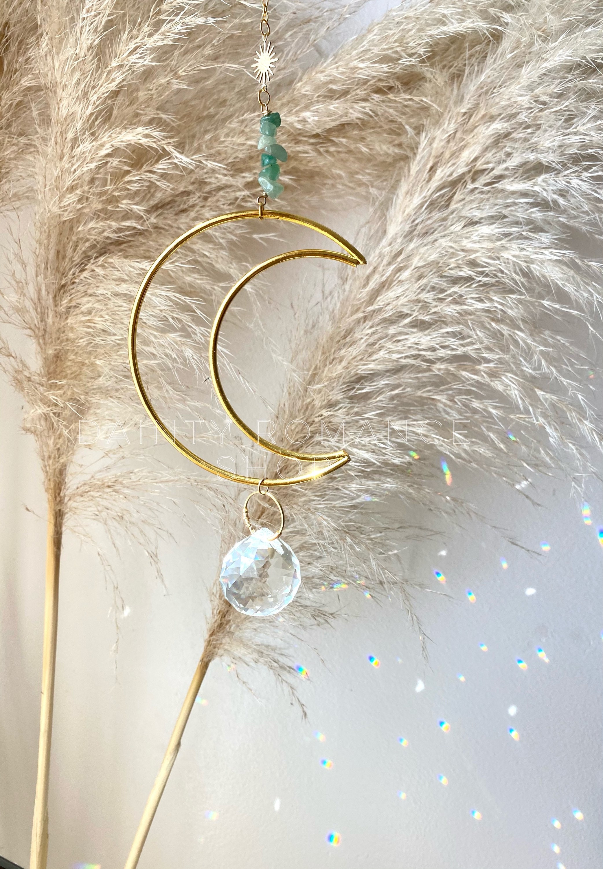 Crystal Suncatcher, Prism Crystal, Sun Light Catcher, Crystal Mobile ...