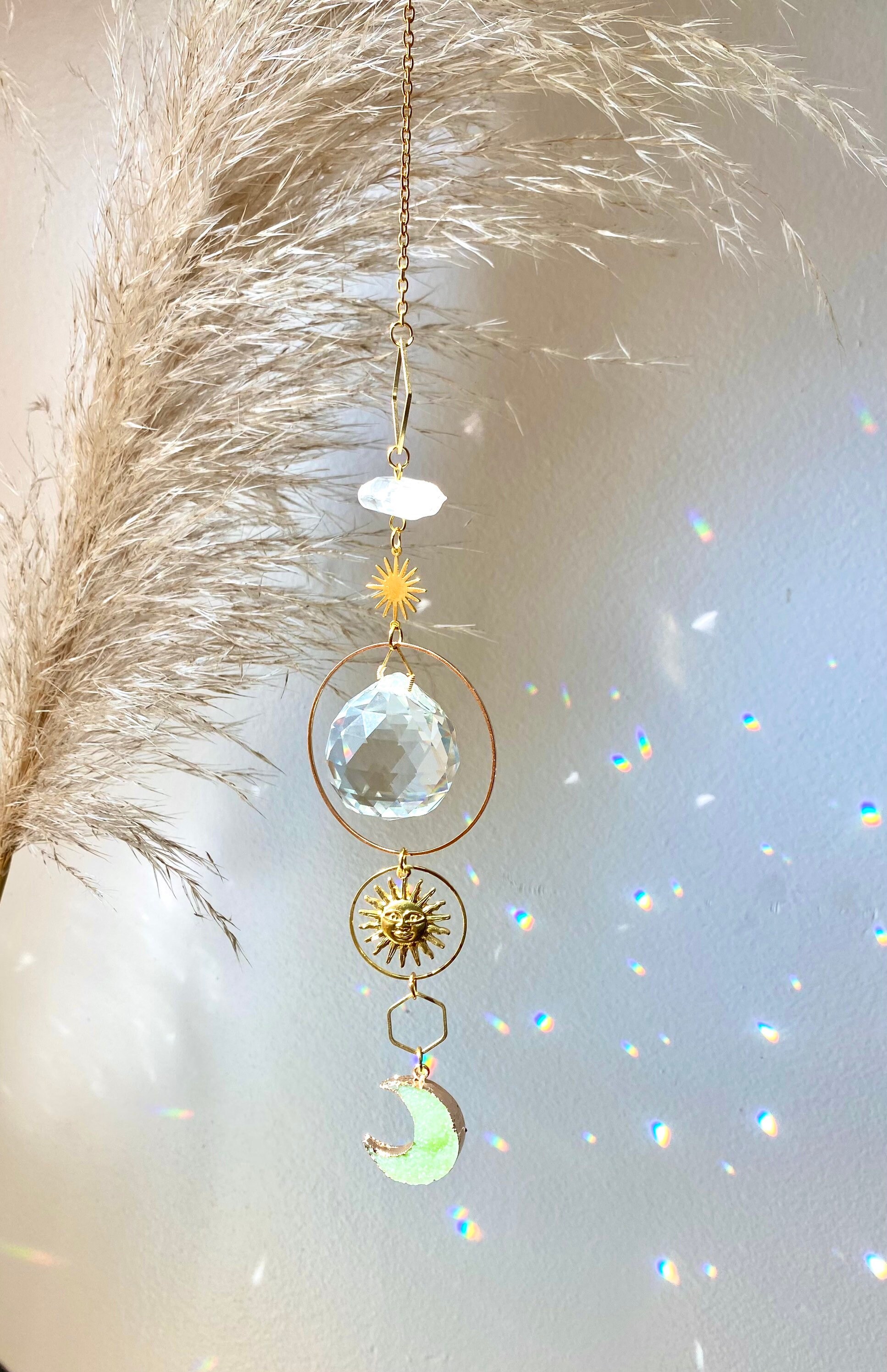 Crystal Suncatcher Prism Crystal Sun Light Catcher Crystal - Etsy