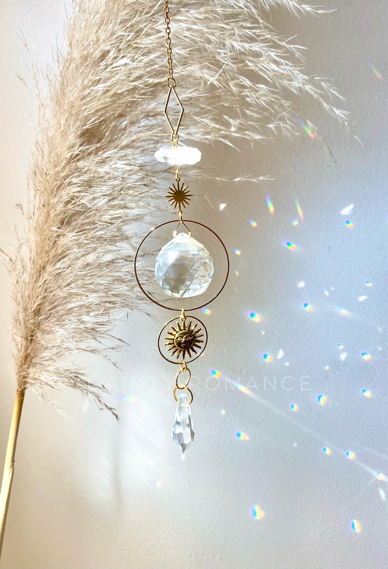 Protection Crystal, Evil Eye Charm, Crystal Sun Catcher, Prism Sun ...