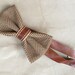 Men's Leather Bow Tie/ Cream Color Bow Ties/ Suit Accessory/ Formal ...