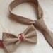 Men's Leather Bow Tie/ Cream Color Bow Ties/ Suit Accessory/ Formal ...
