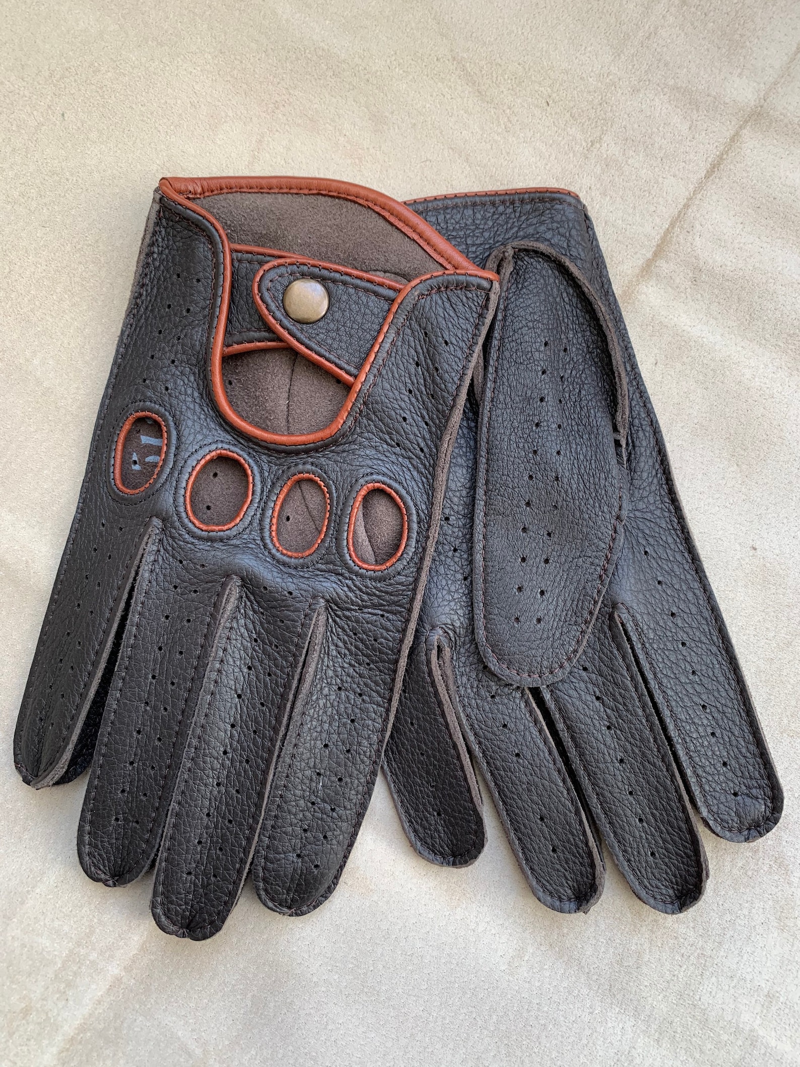 Men's Driving Leather Gloves/deerskin Leather Gloves/elegant Style ...