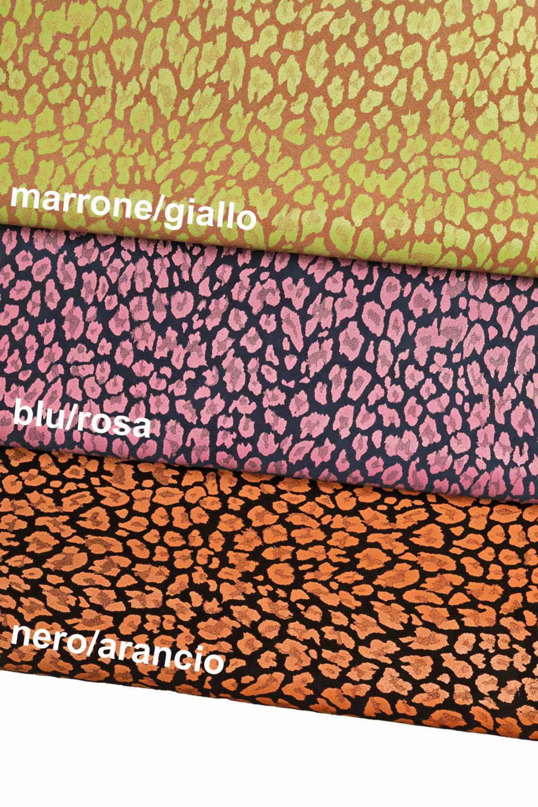 NEON CHEETAH Leather Hides Leopard Printed Yellow Pink - Etsy