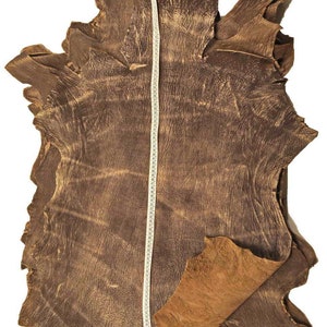 Brown Wrinkled Vintage Leather Hides Matte Sporty Goat - Etsy