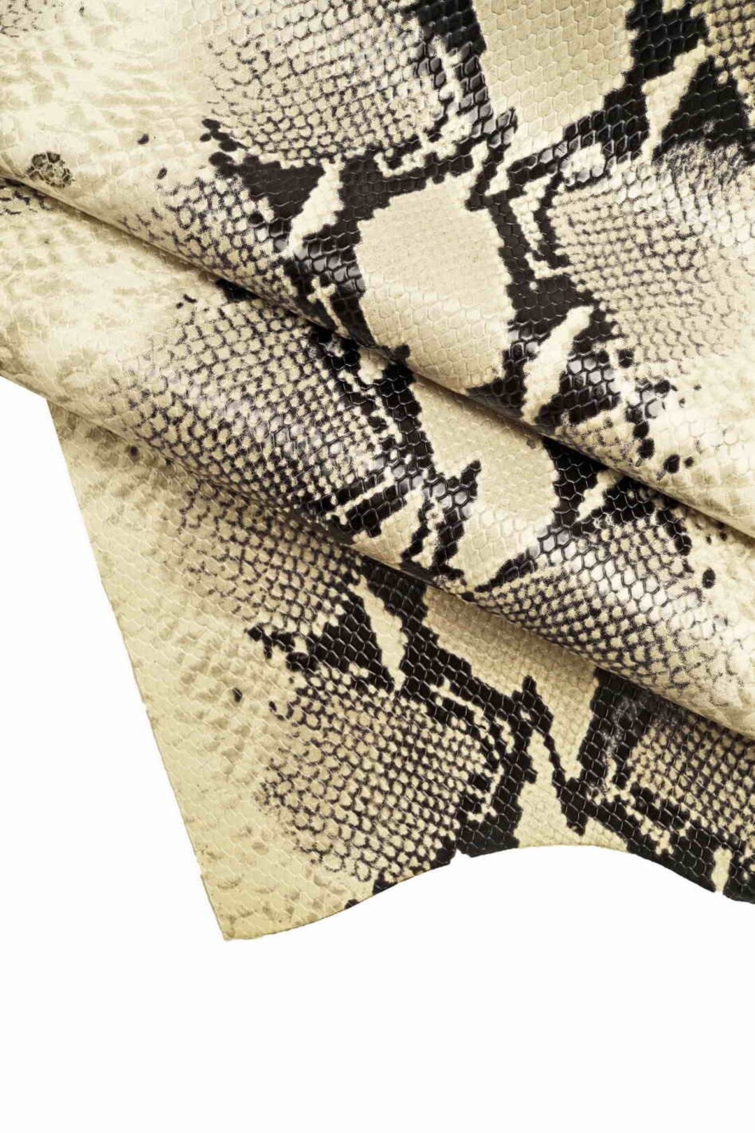 PYTHON Textured LEATHER Hide, Realistic Snake Pattern on Cowhide ...