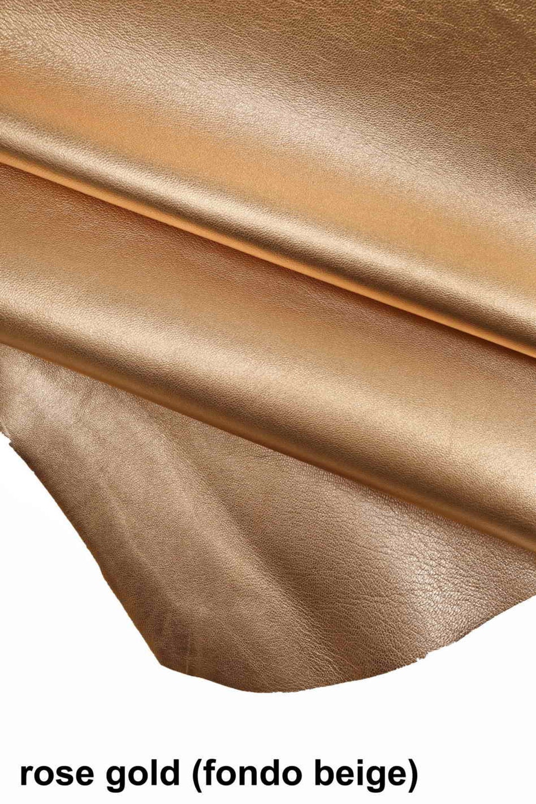 ROSE GOLD Sheepskin Metallic Leather Hides, Foiled Lambskin B11888-MT ...