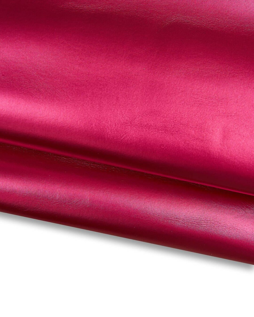 RED METALLIC Leather Hide, Magenta Smooth Cowhide, Soft Calfskin for ...