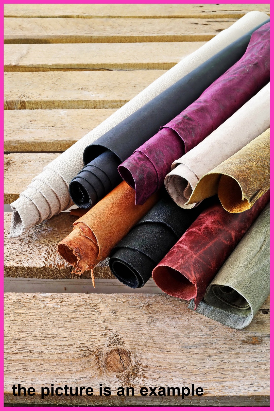 Leather PIECES - Big Size Cutouts - Vintage and Distressed Style, Solid ...