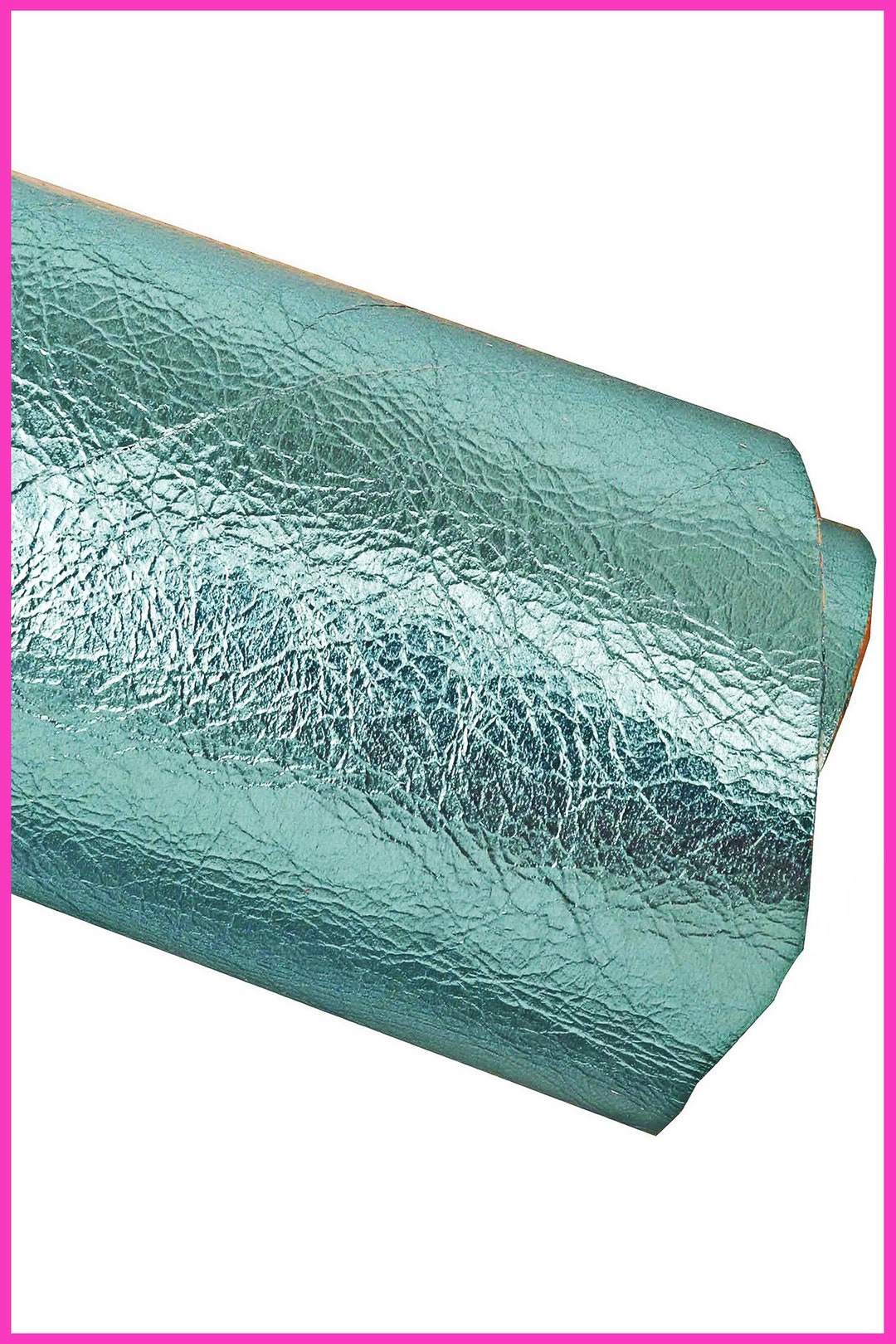 Light Blue METALLIC Leather Skin, Skyblue Wrinkled Goatskin B15904-MT ...