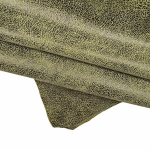 Distressed Suede Leather Skins – Antique Soft Goat in Gray, Green & Red ...