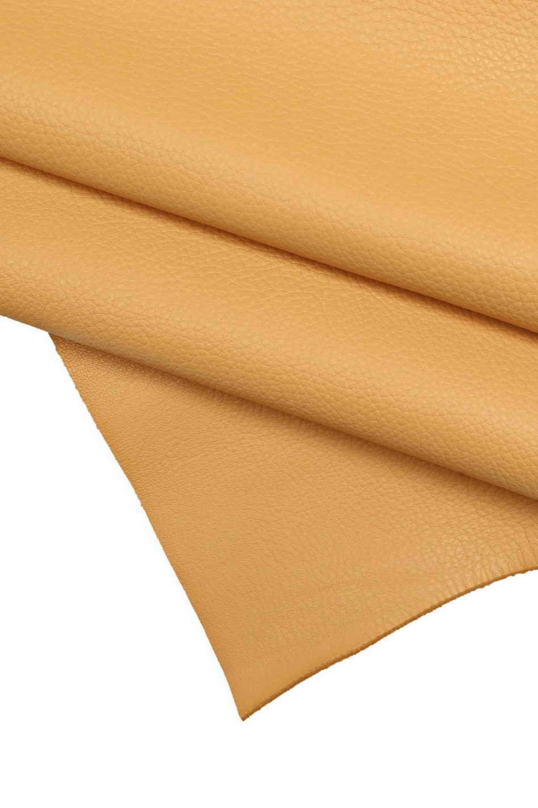 Camel Genuine Leather Hides Pebble Grain Print Calf Skin, Matte Soft ...
