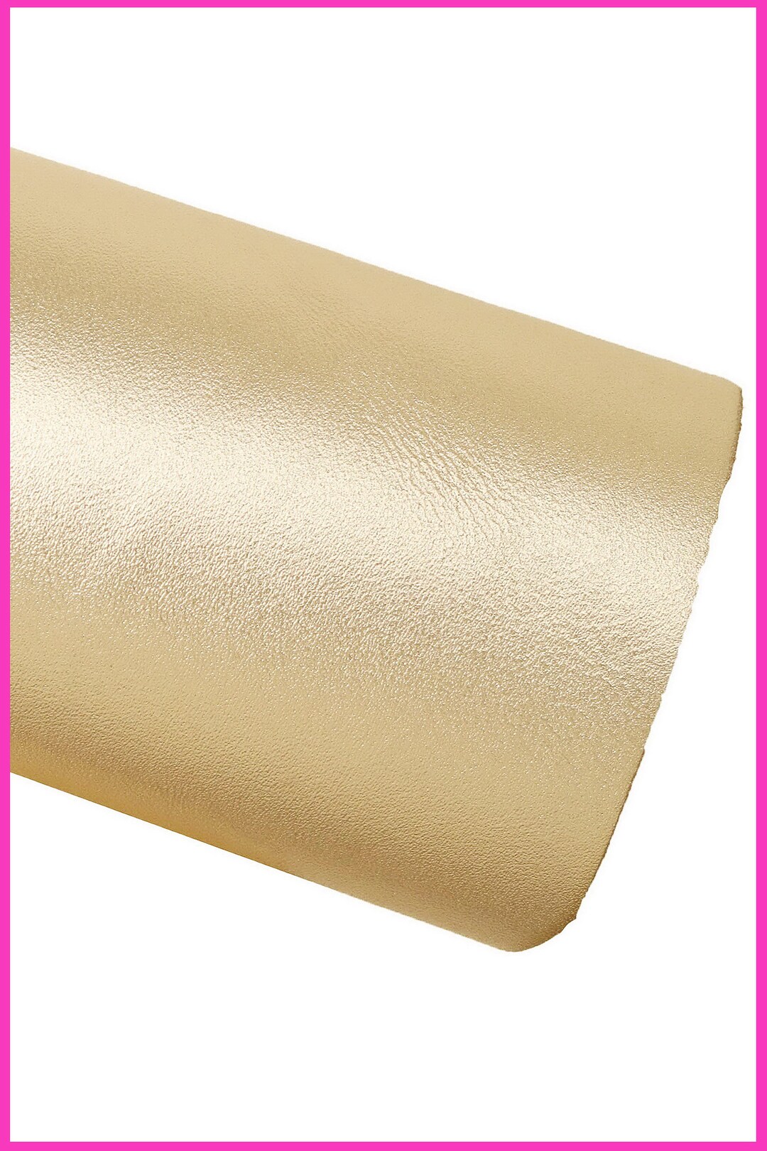 Light GOLD Smooth Leather Skin, Metallic Sheepskin, Platinum Glossy ...