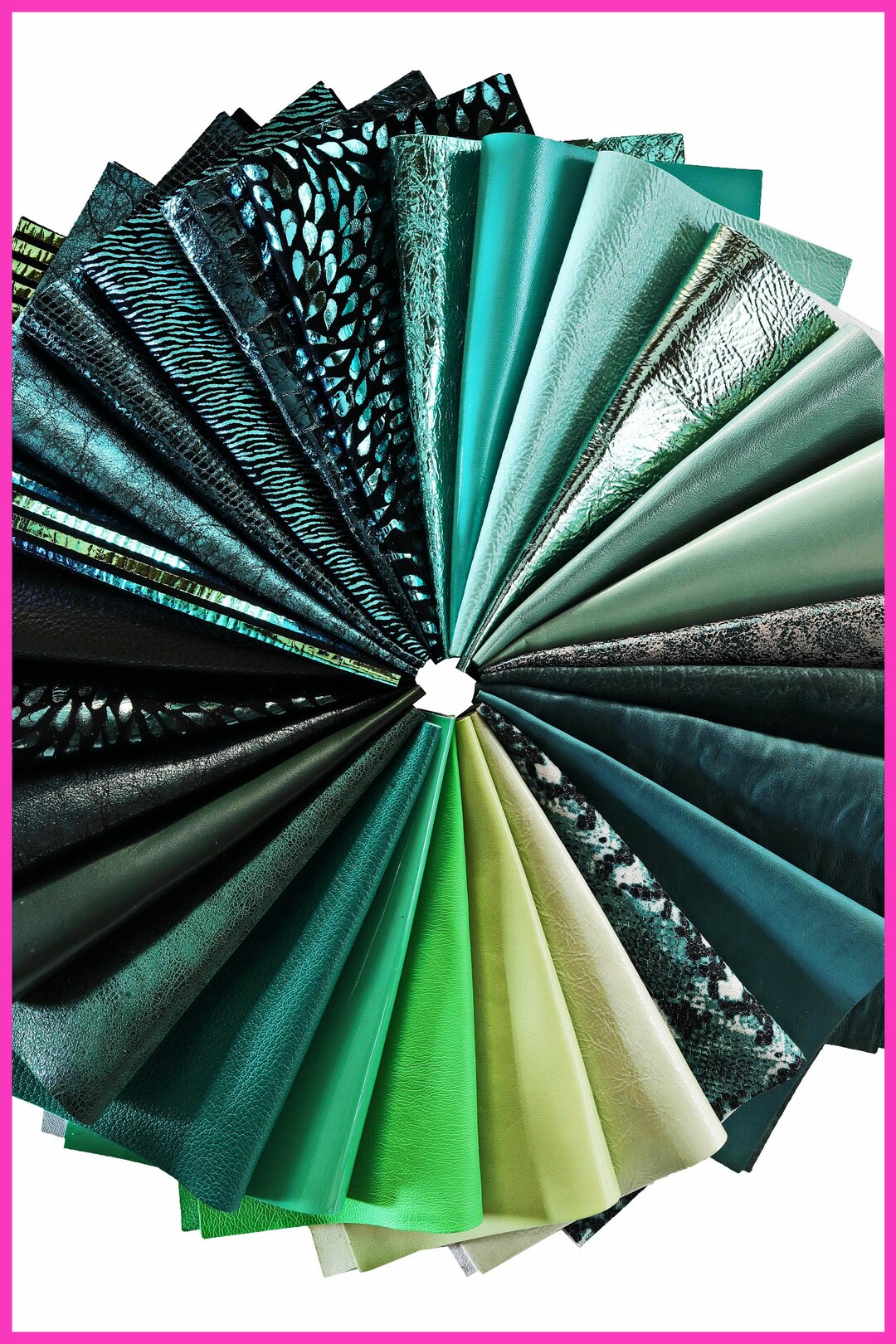 Leather Sheets GREEN, Pre Cut Leather Pieces Random Selection, Mix ...