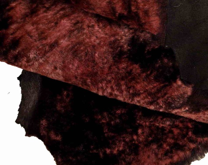 Genuine Sheepskin Leather Skins, Shearling Double Face Sheep B13367-MNT ...