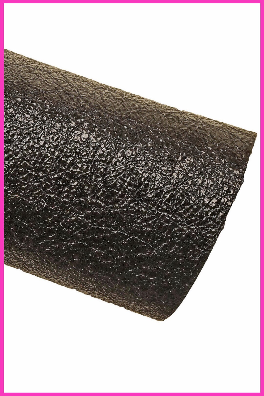 Metallic Black Leather Skin – Shiny Goatskin With Blue Highlights ...