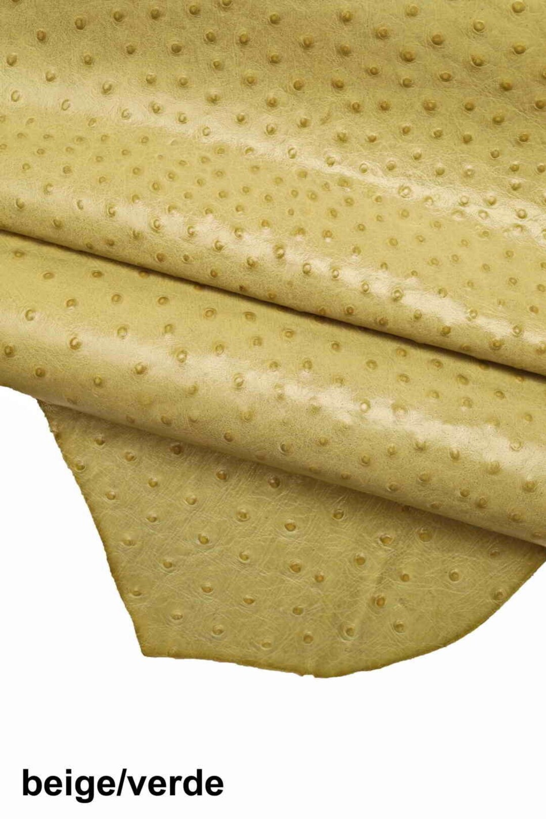 GREEN OSTRICH Embossed Cowhide, Classic Printed Cowhide for Crafting ...