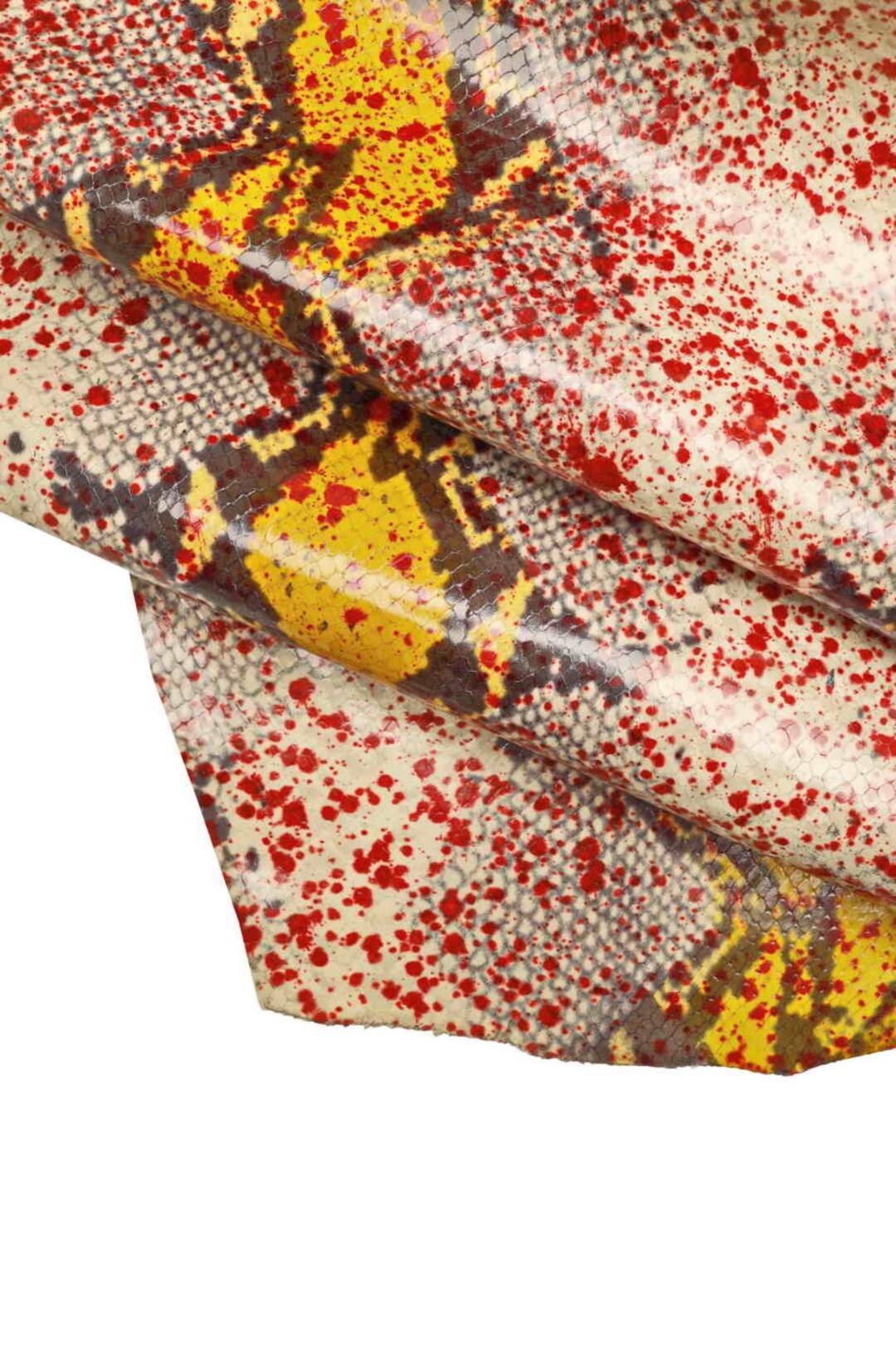 Watercolor Snake Skins - Multicolor Python Leather Hides - Grey Black ...