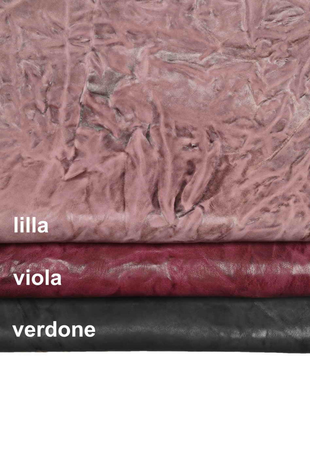 Washed Antiqued Sheepskin Leather Hide - Lilac Green Violet Washed ...