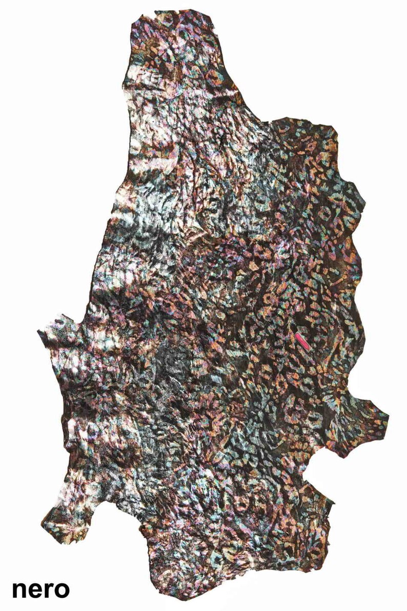 OLEOGRAPHIC LEATHER Skins Leopard Metallic Printed Sheepskin - Etsy