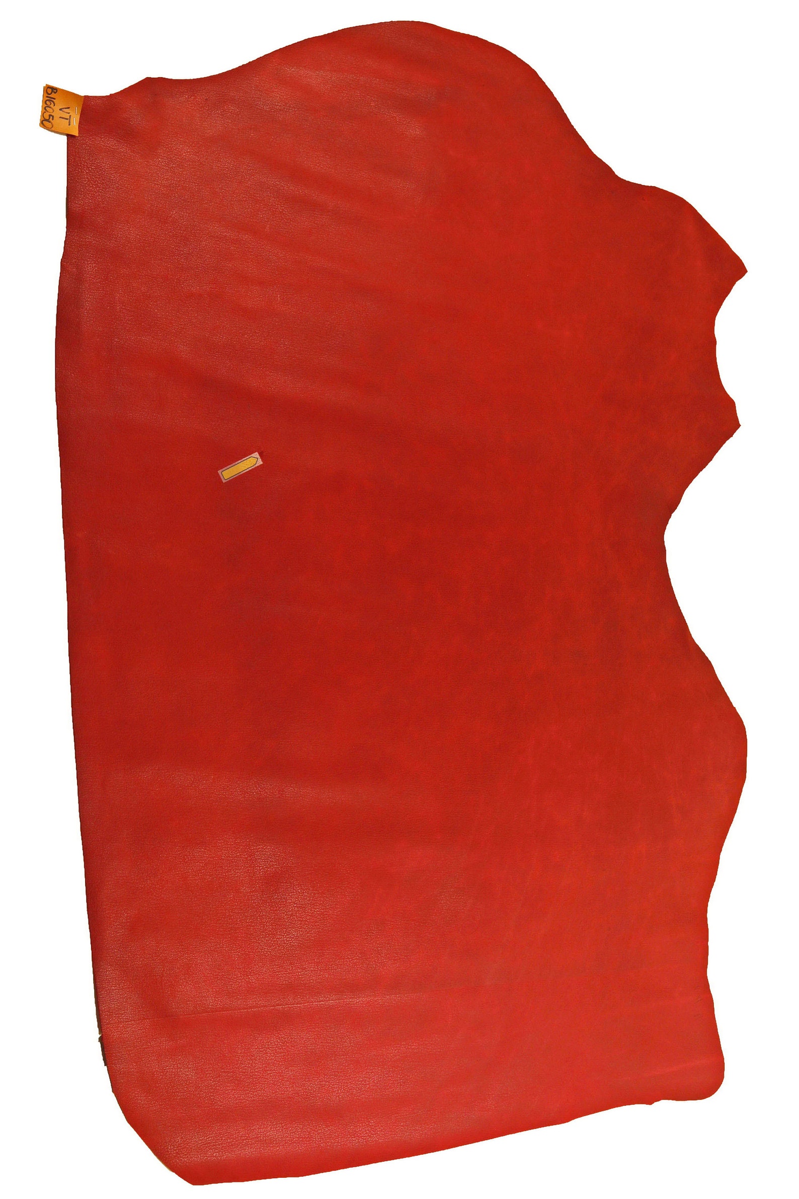 Red SPORTY Leather Hide, Semi Glossy Calfskin With Shades, Vintage ...