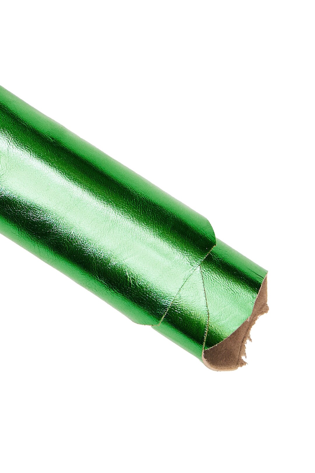 Emerald GREEN Leather Skin, Smooth Metallic Goatskin, Glossy Soft Hide ...