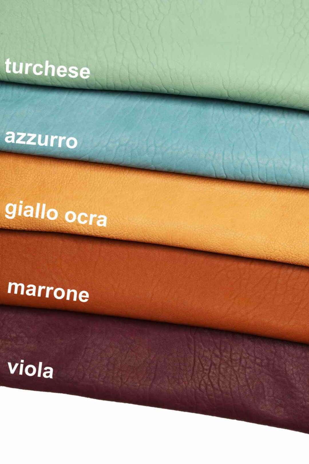 Natural Brown PEBBLE Grain Leather Skin - Wrinkled Textured Goatskin ...