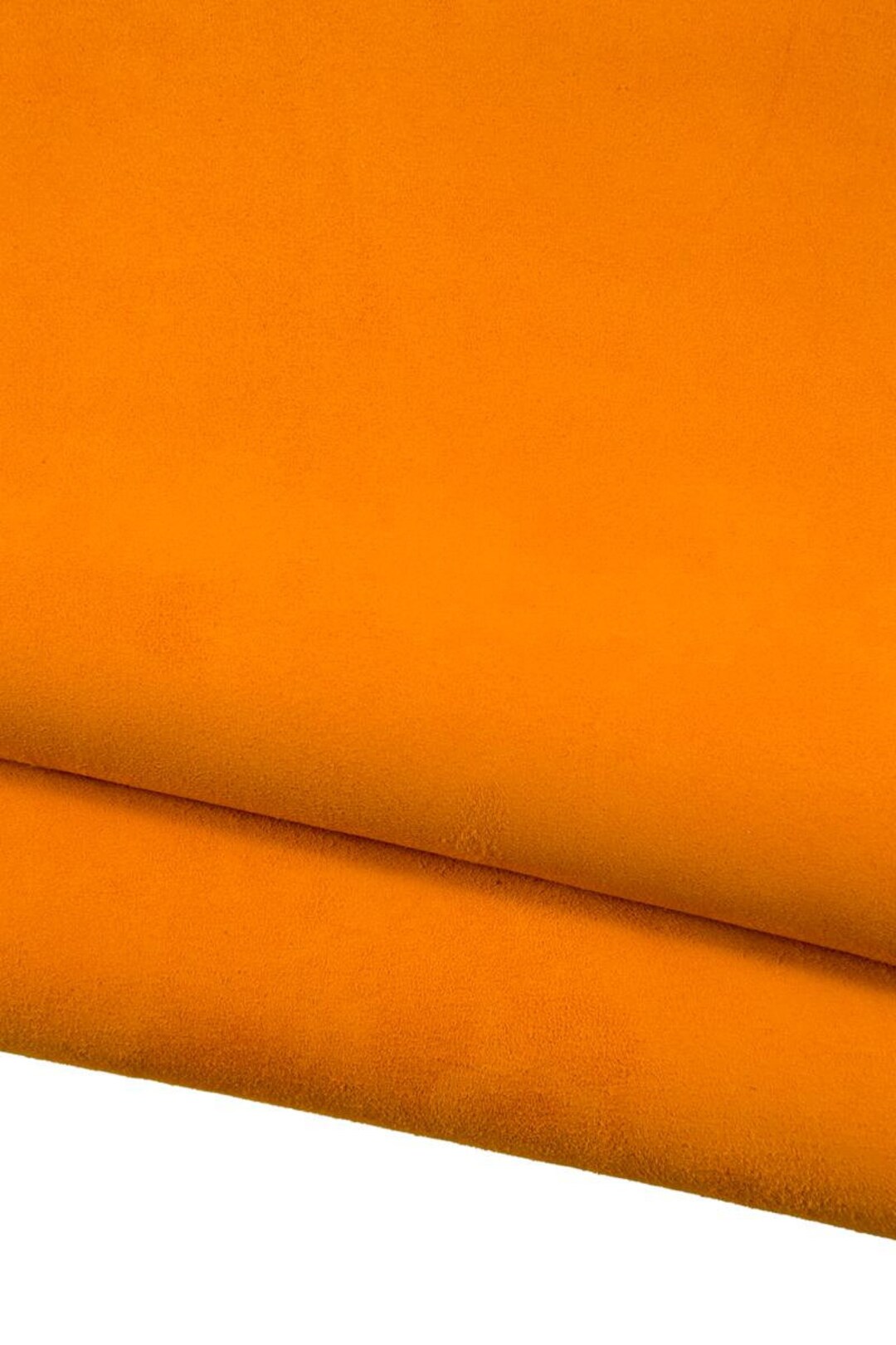 Bright Orange SUEDE Goatskin, Soft Solid Color Skin, Perfect for ...