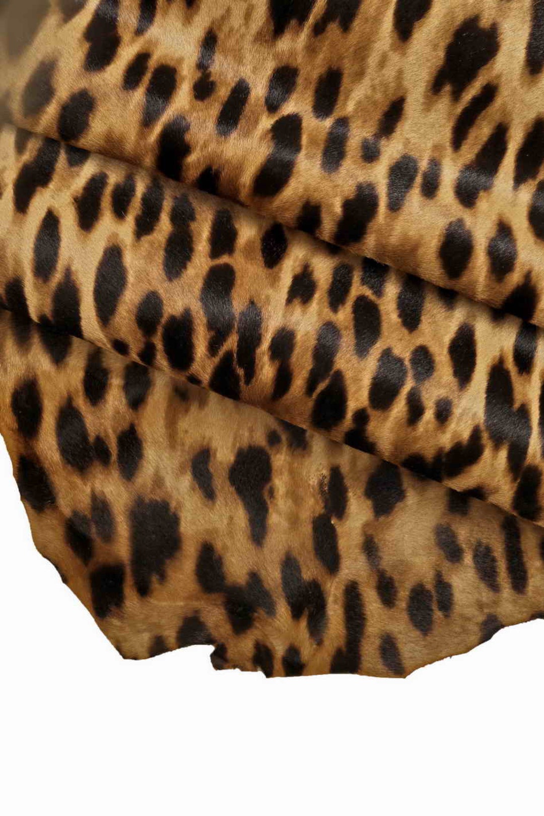 CHEETAH HAIR on Leather Hides , Spotted Calfskin Beige Pony Leopard ...