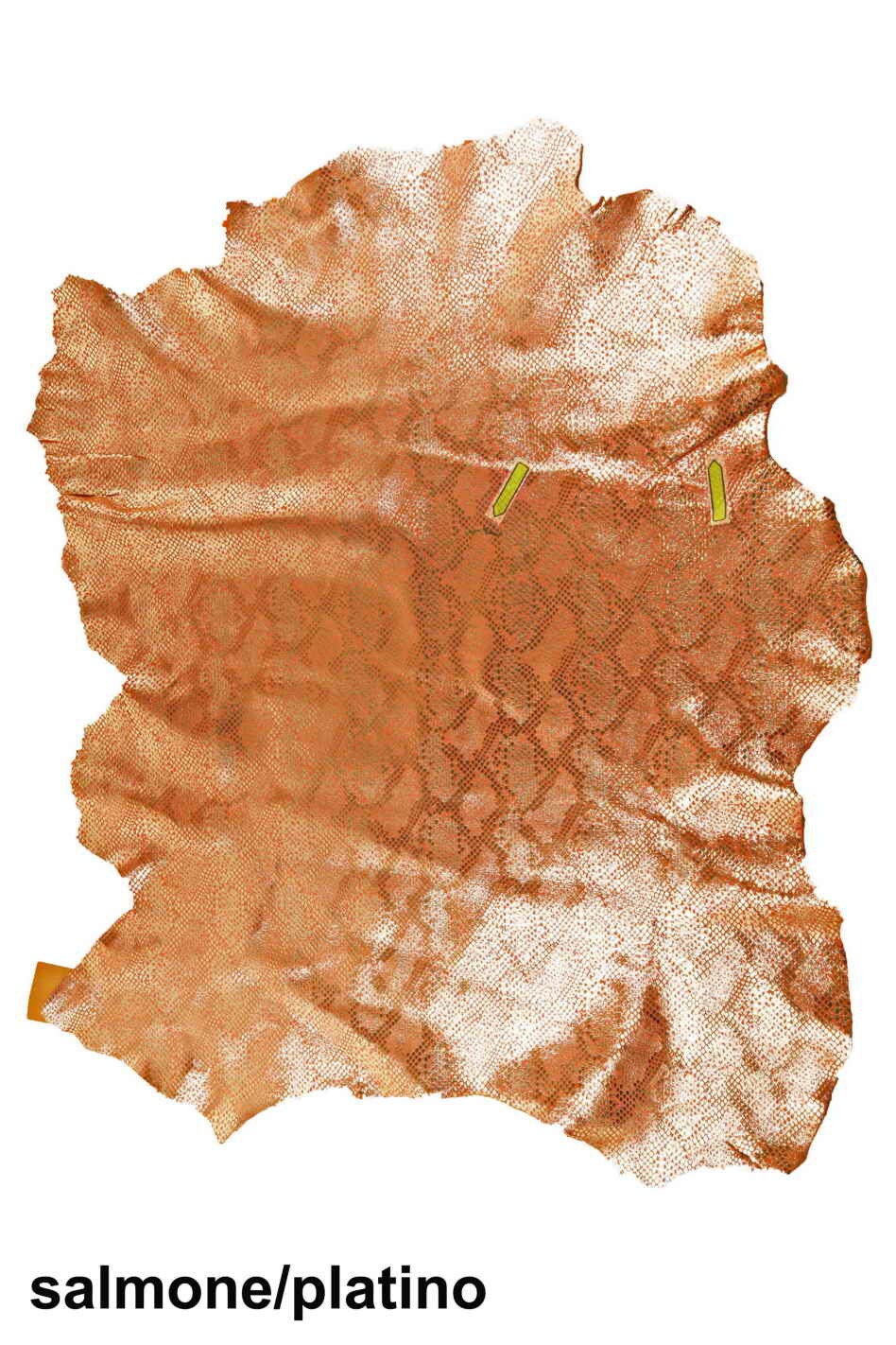 Leather Printed STINGRAY Hides Suede Metallic Salmon Grey - Etsy