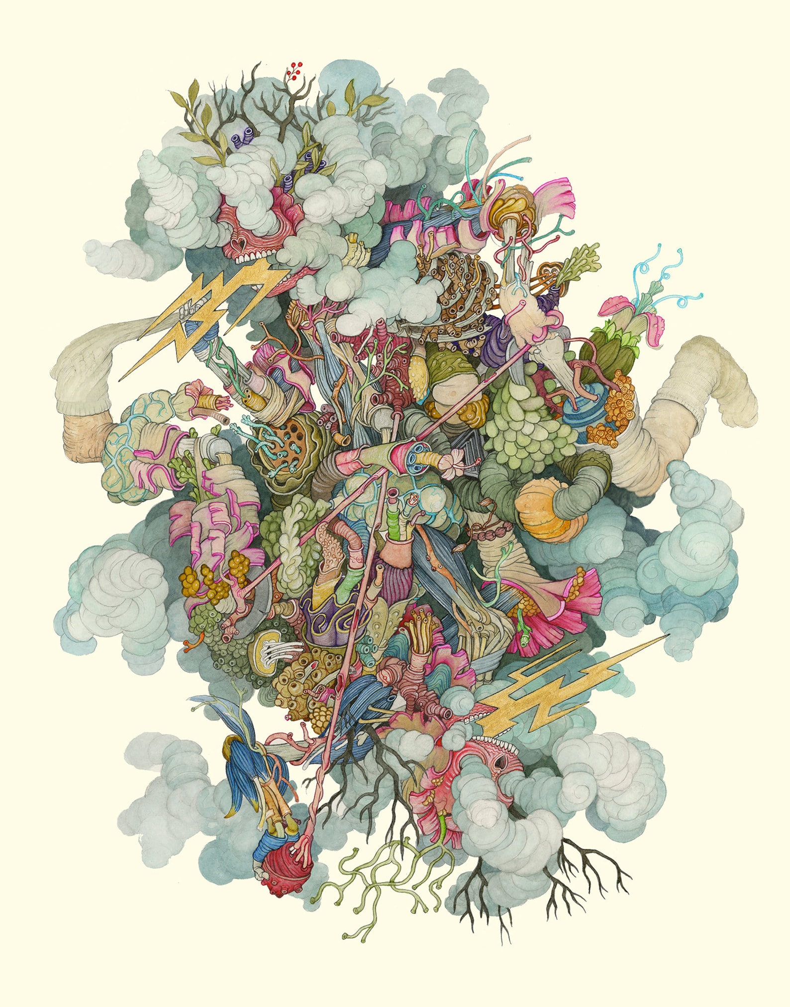 Thunder and Lightning Print | Etsy